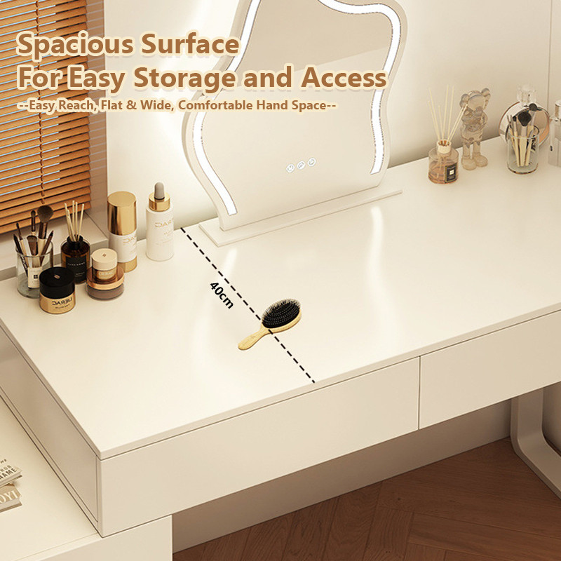 GDeal 130cm/170cm Modern Dressing Table Side Cabinet Without Mirror ...