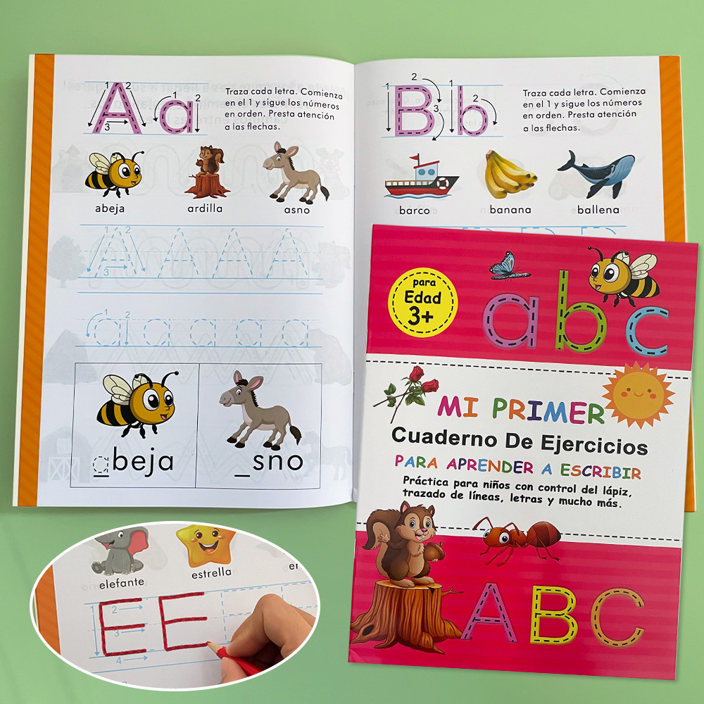 Spanish Alphabet Tracing & Writing Workbook for Kids Homeschool ...