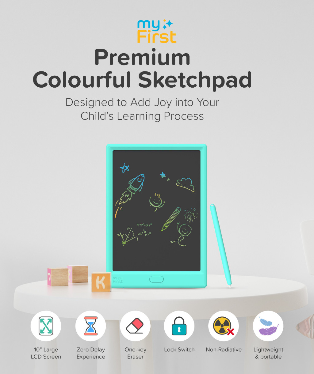 myFirst Sketch Pro NEO Color LCD Sketch Pad Digital Writing Tablet ...