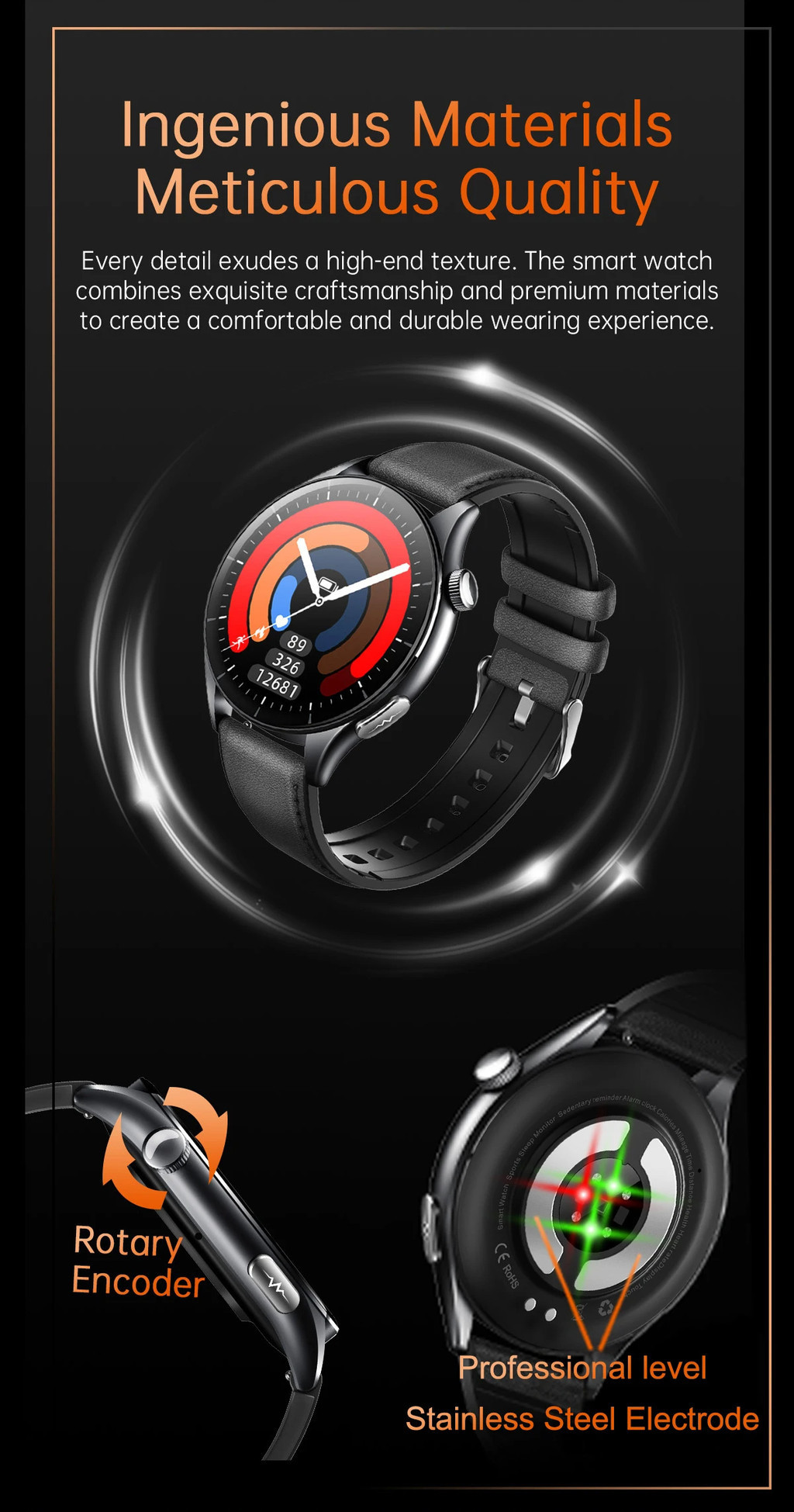 2026 New For Xiaomi NFC+ECG+PPG Health Original Smart Watch Man Woman ...