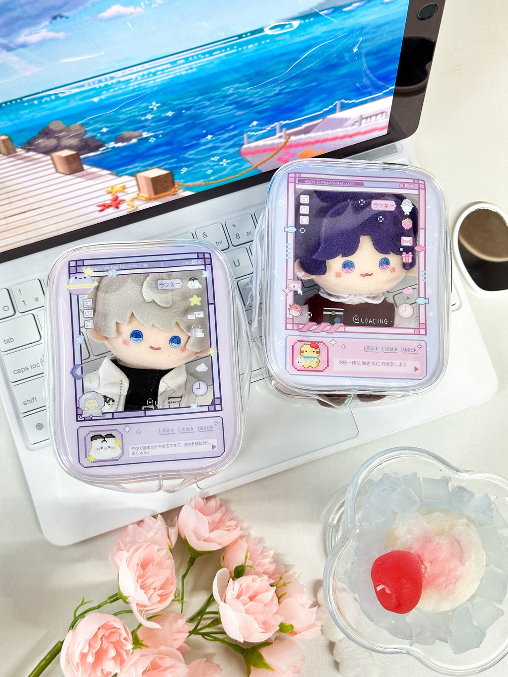 [only bag]Doll bag Love and DeepSpace 13cm Transparent Storage Cotton ...
