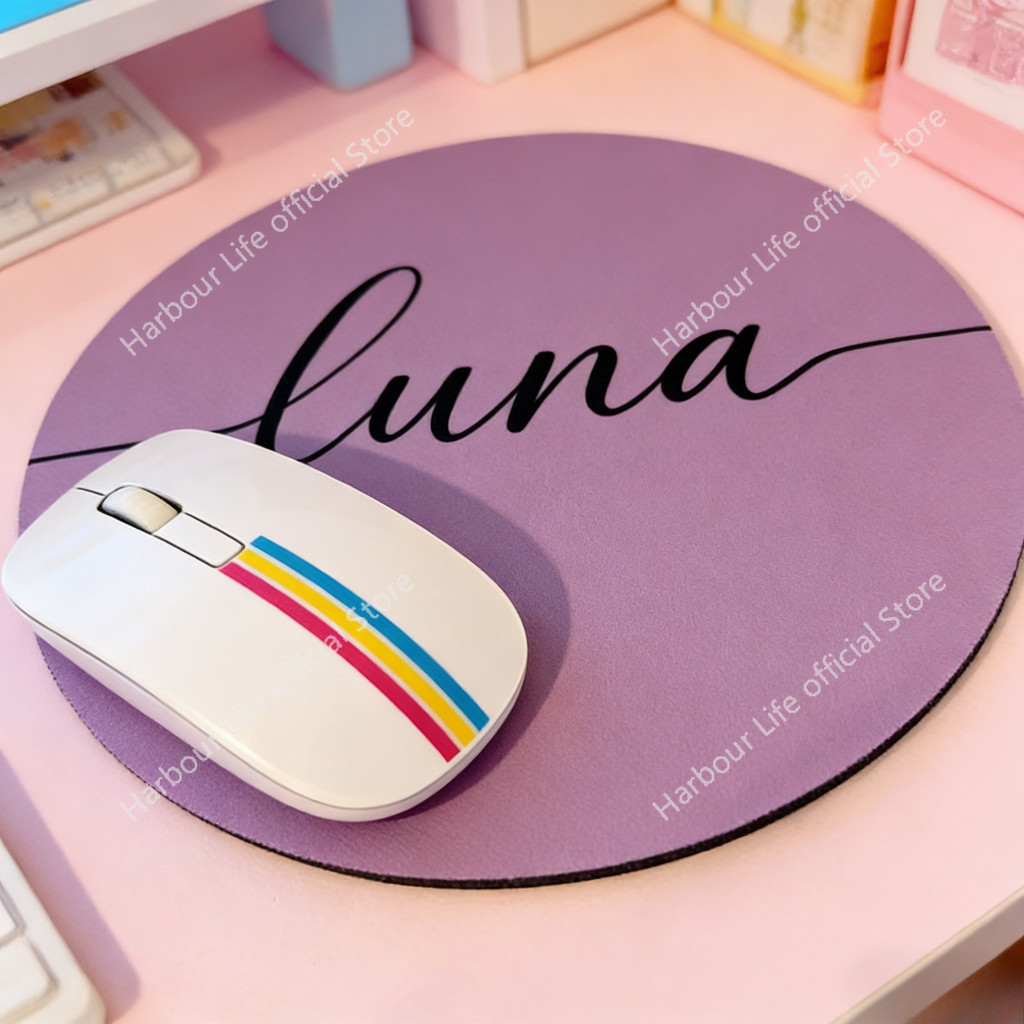 Personalized Cursive Name Mouse Pads, Custom Wrist Rest, Initial Gel ...