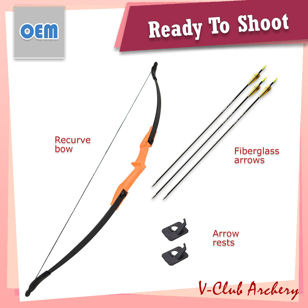 V Club Archery Blitz Wolf Fun Shooting Recurve Pull Bow - LH/RH - 20/30 ...