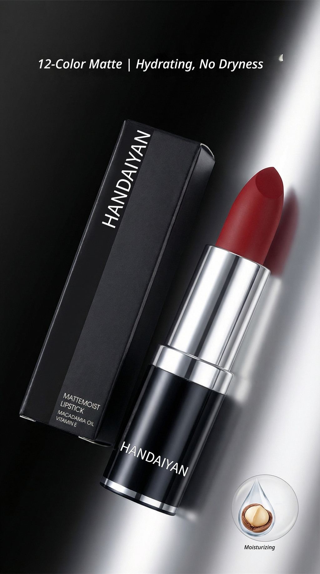 HANDAIYAN Velvet Matte Lipstick Long-lasting Waterproof for Beauty ...
