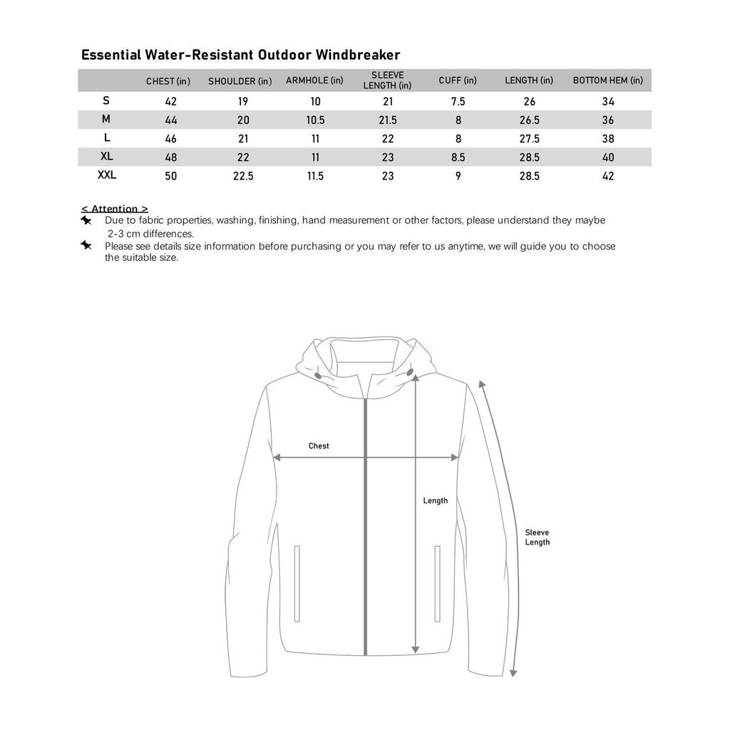 ELGINI E16467 Jaket Windbreaker Outdoor Kalis Air Asas S-XXL ...