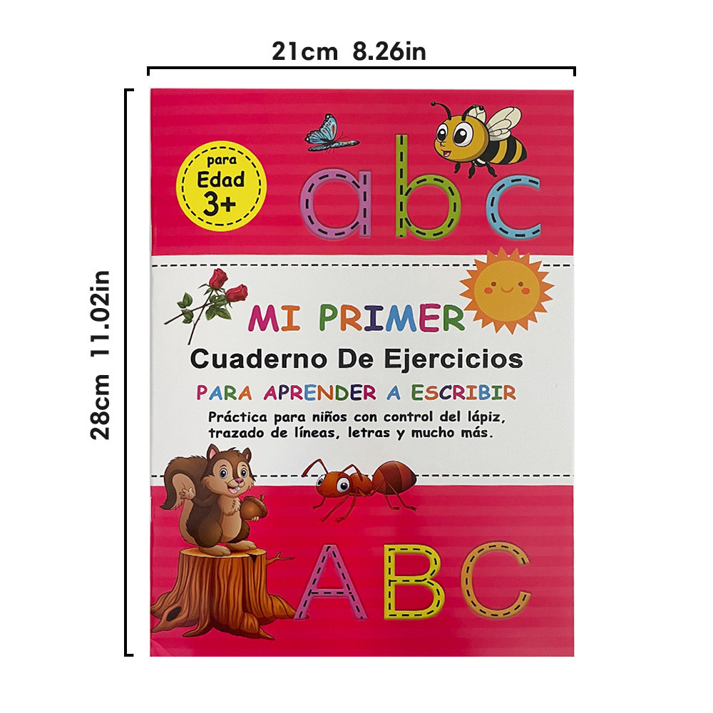 Spanish Alphabet Tracing & Writing Workbook for Kids Homeschool ...