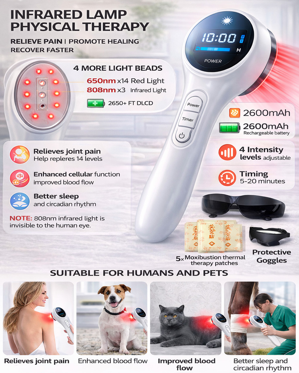 infrared treatment infrared heat lamp heating wand handheld infrared ...