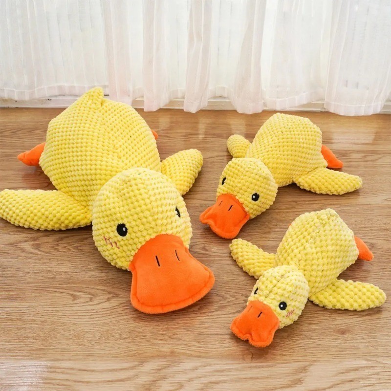 Pet Plush Toy Dog Calming Duck Companion Sleeping Duck Toys Chew Toy ...