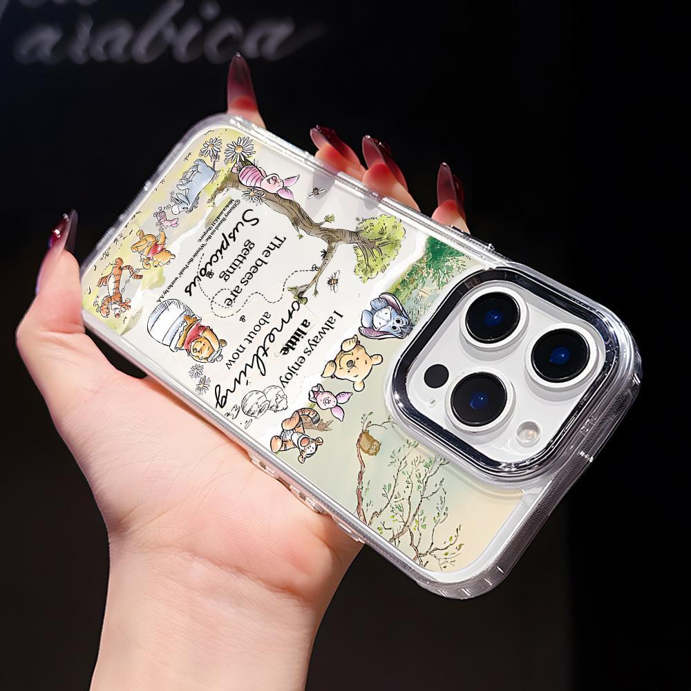 Cute Cartoon Winnie the Pooh Casing for Apple iPhone 17 Air 16 15 14 13 ...