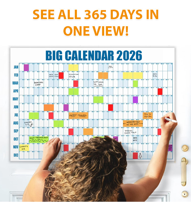 🎁【2026 Wall Calendar】 📆2026 English Wall Calendar2026壁挂式日历/附年度计划表 ...