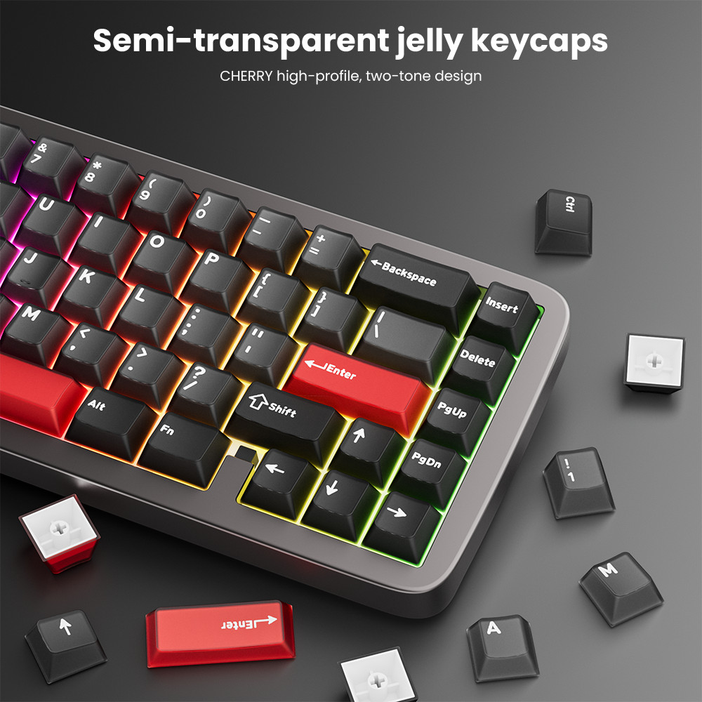 RK Royal Kludge RK Ultra65 All-aluminum Keyboard With Cream Switch ...