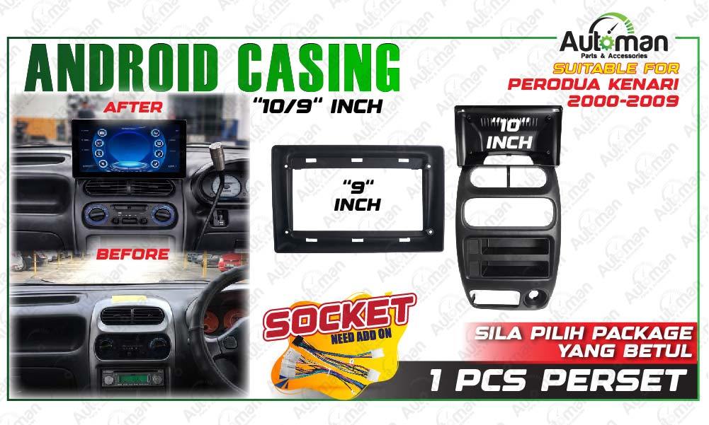 Android Player Casing Perodua Kenari 2000 - 2009 Dashboard Frame Low ...