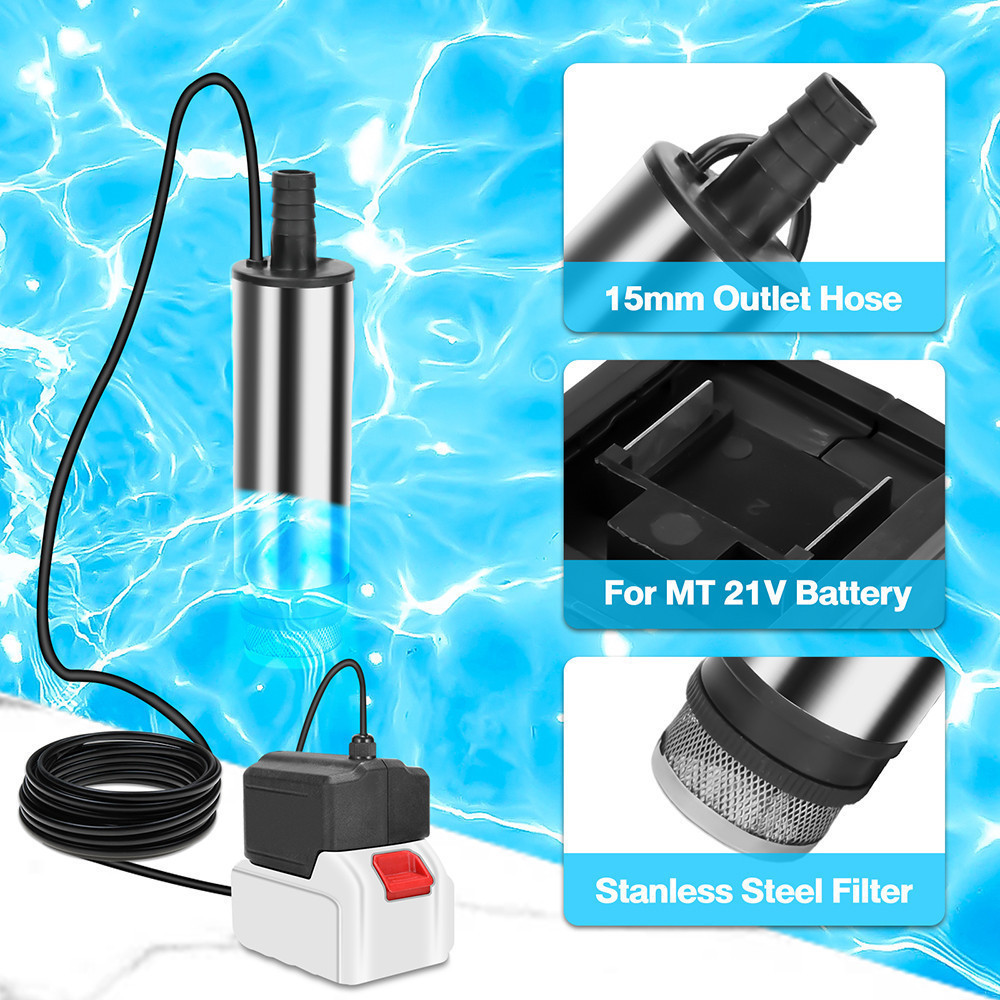 50mm Cordless Lithium Battery Electric Water Pump For 21V Batteries For ...