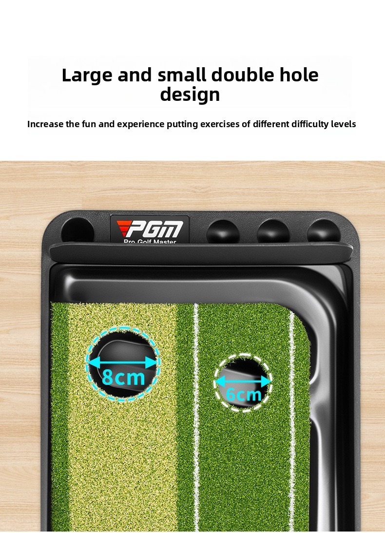 PGM TL041 Indoor Putting Green Mat Set, Mini Golf Practice Trainer for ...