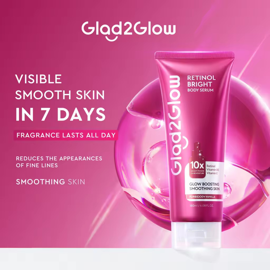 【New LAUNCH】Glad2Glow Retinol Bright Body Serum Lightweight Texture ...