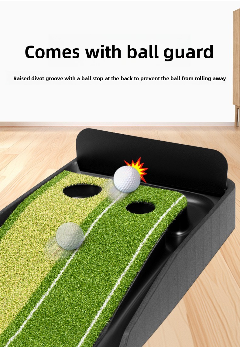 PGM TL041 Indoor Putting Green Mat Set, Mini Golf Practice Trainer for ...