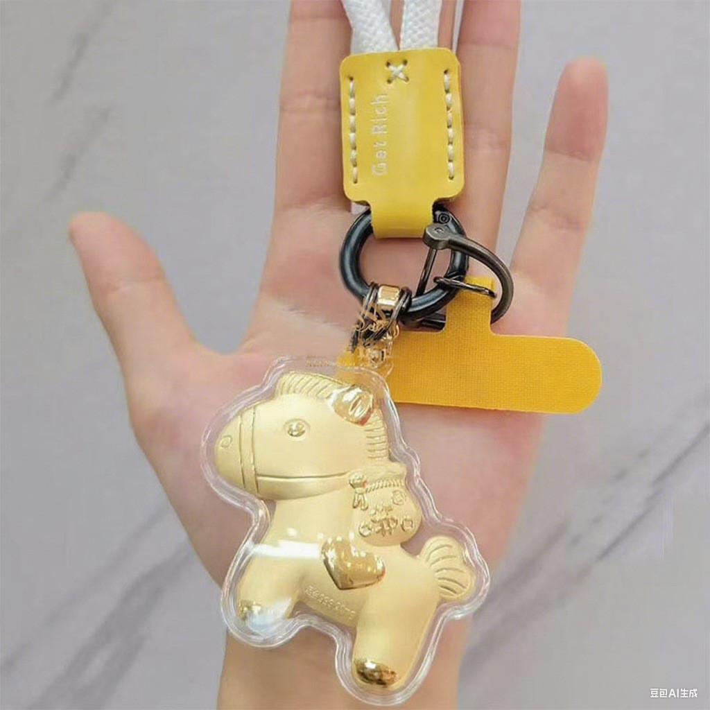 2026 Year of the Horse will be rich soon, keychain bag pendant cartoon ...