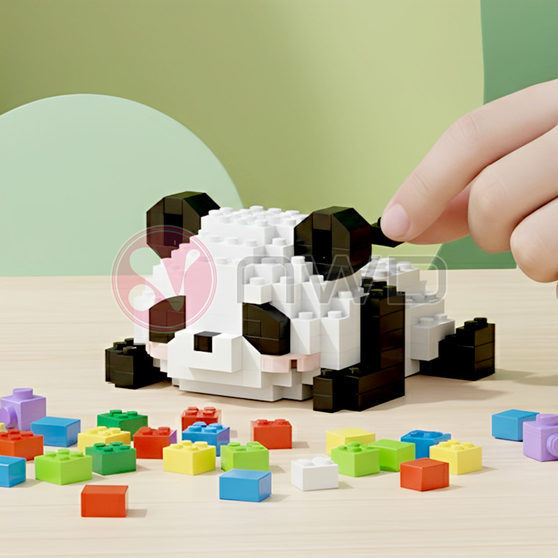 𝗠𝗜𝗡𝗜 𝗖𝗥𝗜𝗧𝗧𝗘𝗥 》 Mini Panda Building Blocks DIY Toy Micro Bricks Assemble ...