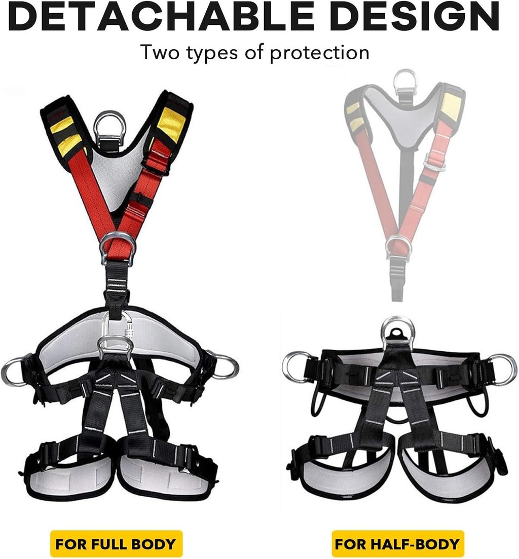 Safety Belt Full Body Harness High Quality Outdoor Climbing Full-body ...