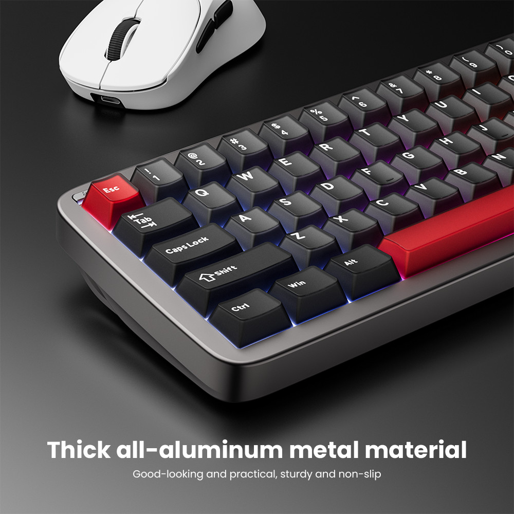 RK Royal Kludge RK Ultra65 All-aluminum Keyboard With Cream Switch ...