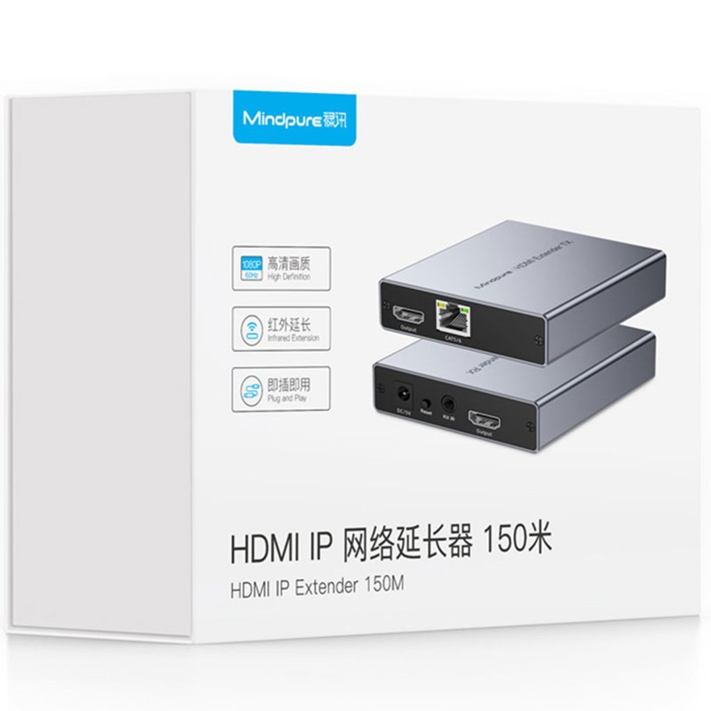 MINDPURE SW106 HDMI Over Single CAT6 IP Extender System (150m) | Shopee ...
