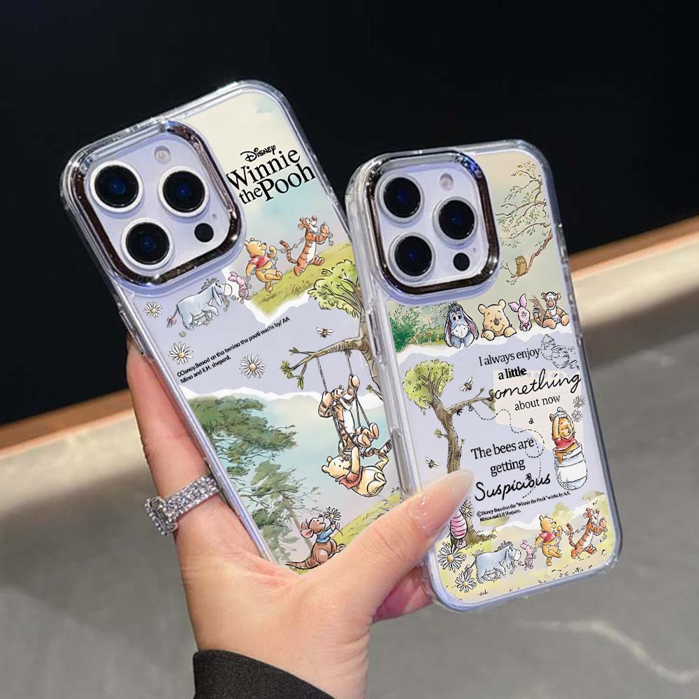 Cute Cartoon Winnie the Pooh Casing for Apple iPhone 17 Air 16 15 14 13 ...