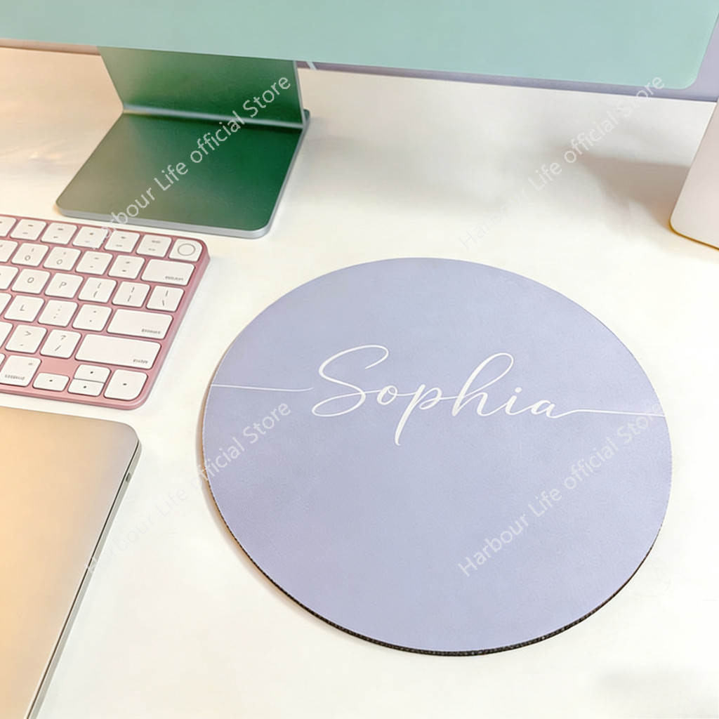 Personalized Cursive Name Mouse Pads, Custom Wrist Rest, Initial Gel ...
