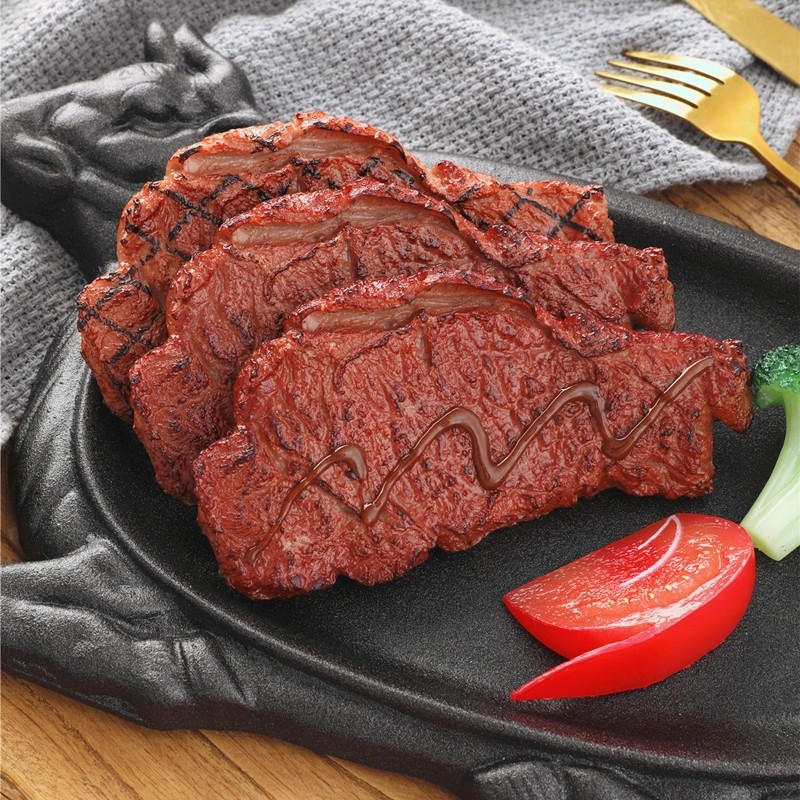 Artificial Fake Steak Simulation Food Fake Cooked Roast Beef Meat Home ...