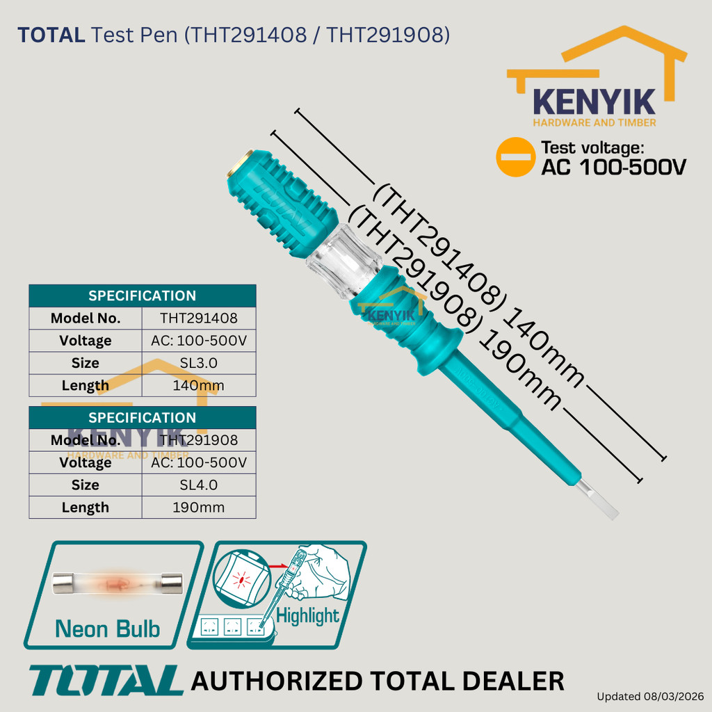 TOTAL Test Pen (THT291408 / THT291908) | Shopee Malaysia