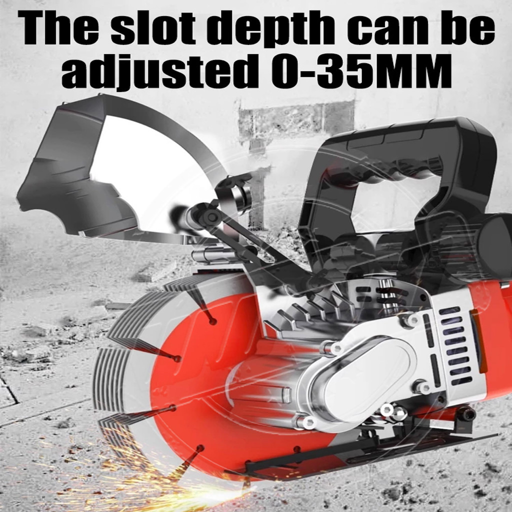 9800W Wall grinder wall chaser machine groove cutting heavy duty mesin ...