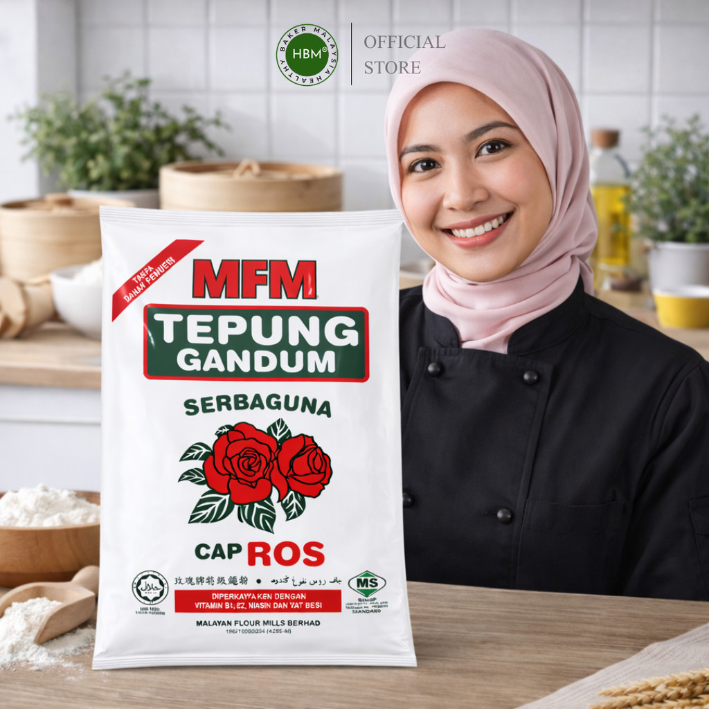 MFM TEPUNG GANDUM CAP ROS ( 850G ) 红玫瑰花牌中筋面粉 | Shopee Malaysia