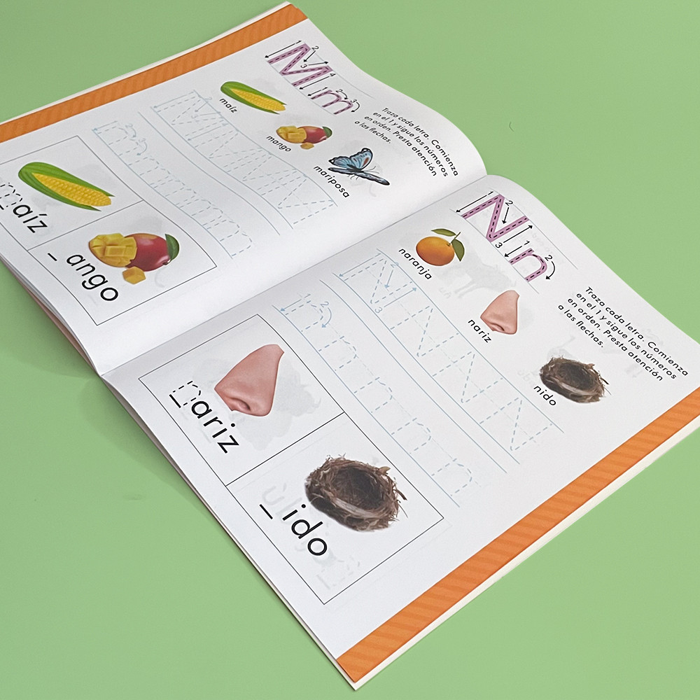 Spanish Alphabet Tracing & Writing Workbook for Kids Homeschool ...