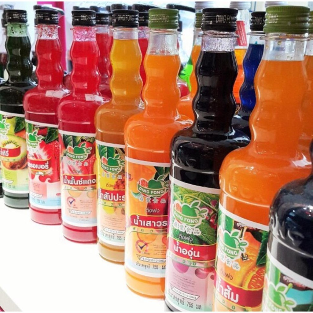 Ding Fong Squash Kordial Ice BLended Flavour Perasa Air Thailand (760ML ...