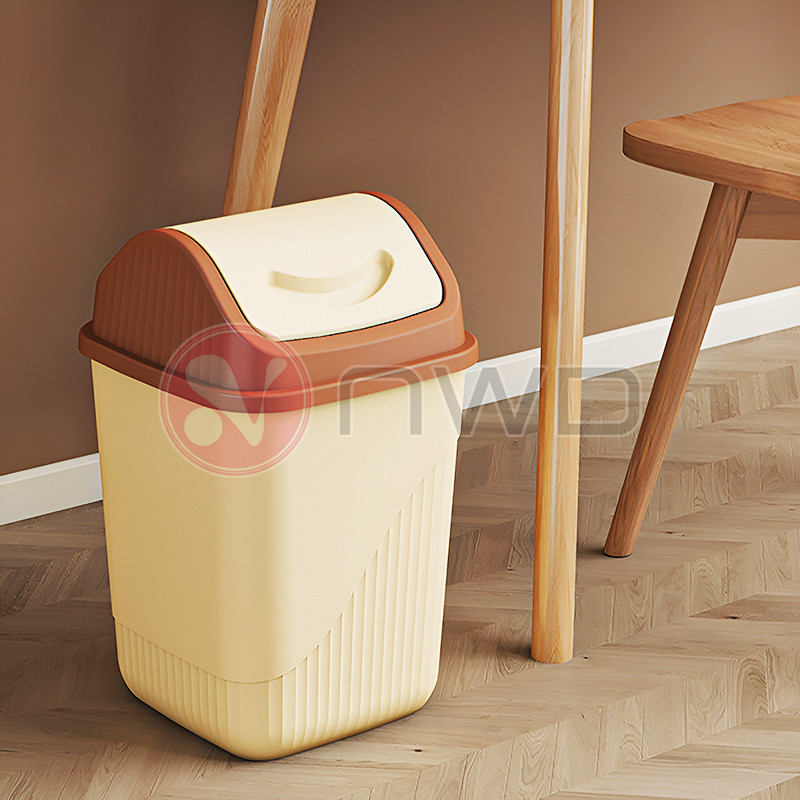 𝗛𝗜𝗗𝗗𝗘𝗡 𝗪𝗔𝗦𝗧𝗘 》 Plastic Rubbish Bin Sling Top Trash Waste Can Garbage ...