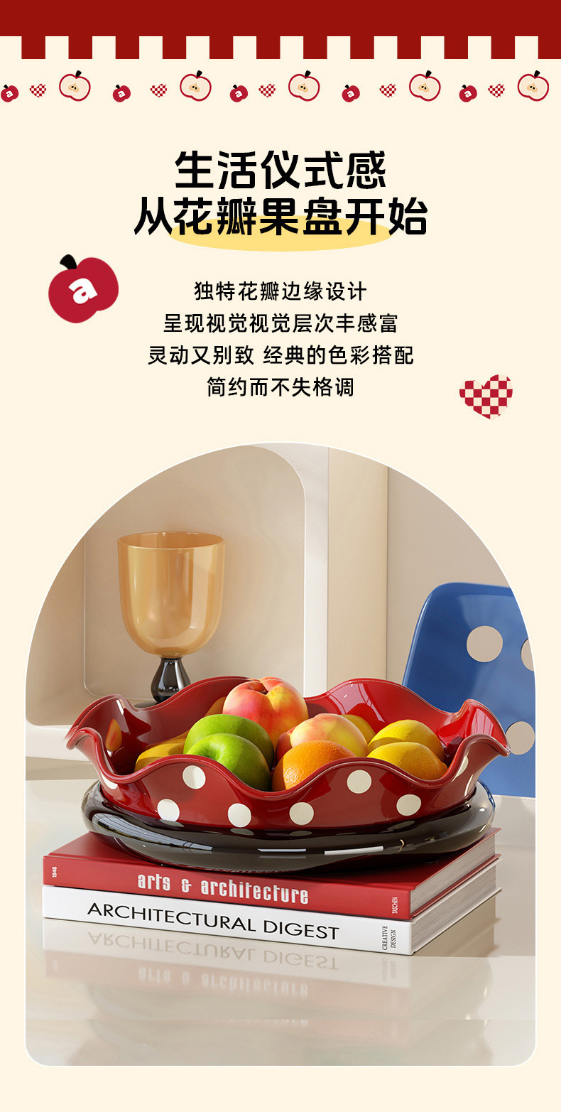 High-value Rotating Fruit Plate Drainable Large-capacity Household ...
