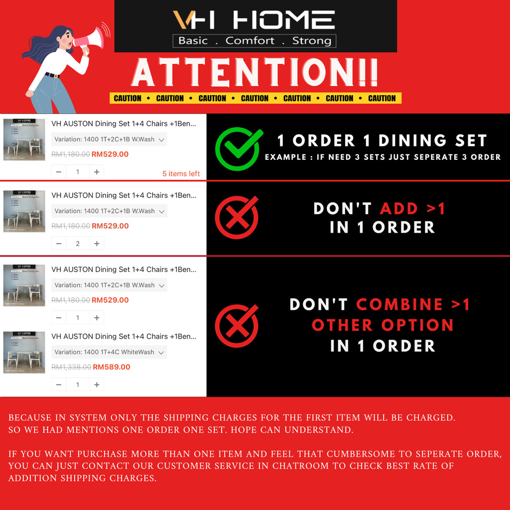 VH MATTIS 2.5ft Square Dining Set 1+2 Chair Dining Table 75x75cm Rattan ...