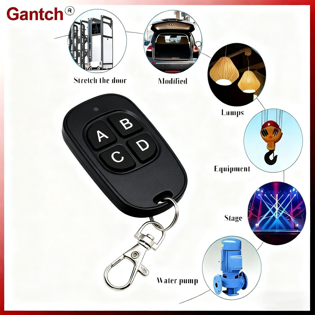 433MHz 5326 Automatic Gate Controller 4 Channel Door Remote Control ...