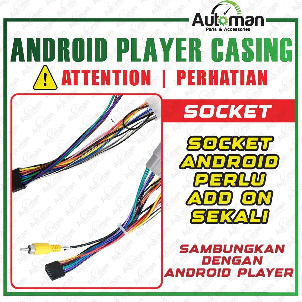 Android Player Casing Proton Exora 2019 - 2026 No Clock Dashboard Frame ...