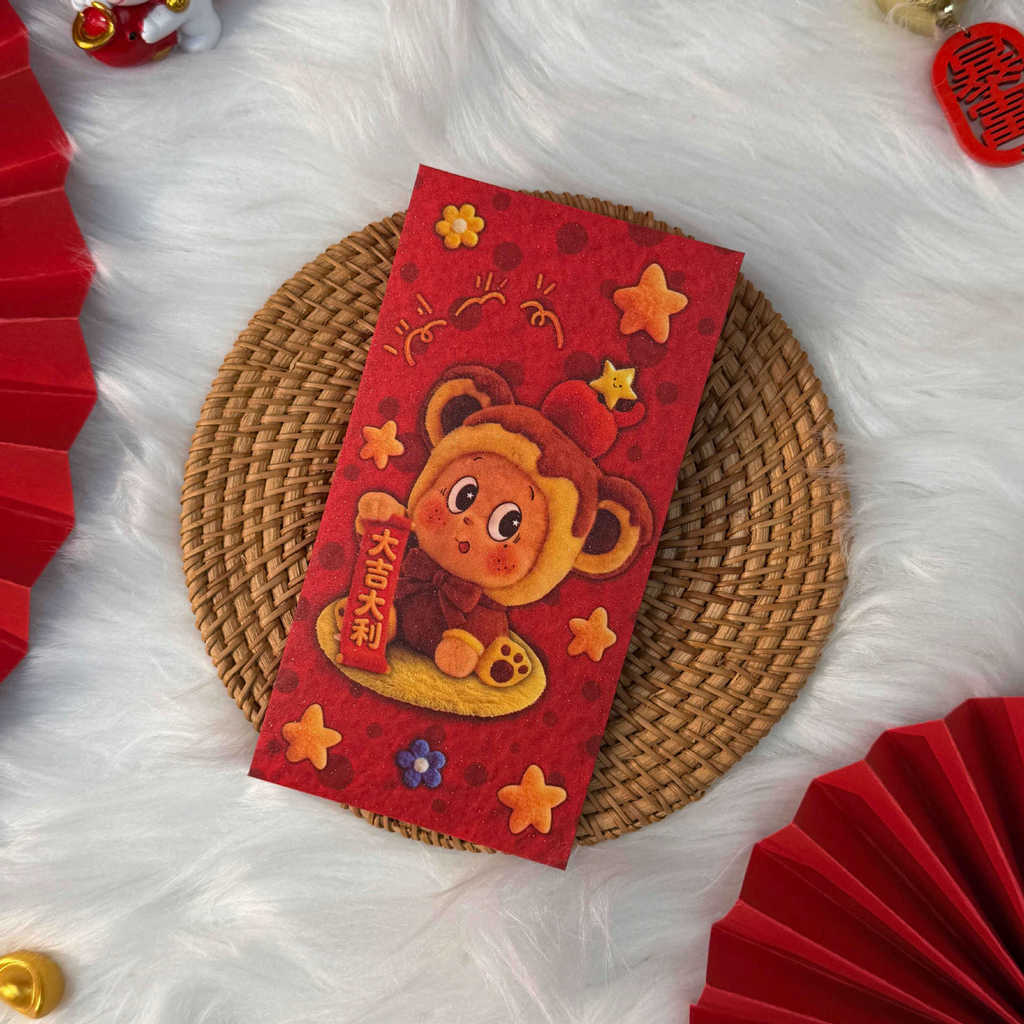 Horse Year Star Angpao 2026 Cartoon Red Envelopes Happy New Year Lucky ...
