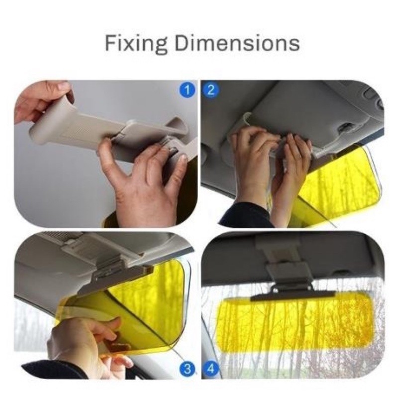 2in1 Car Sun Visor Anti Sunlight Dazzling Day Night Vision Driving ...