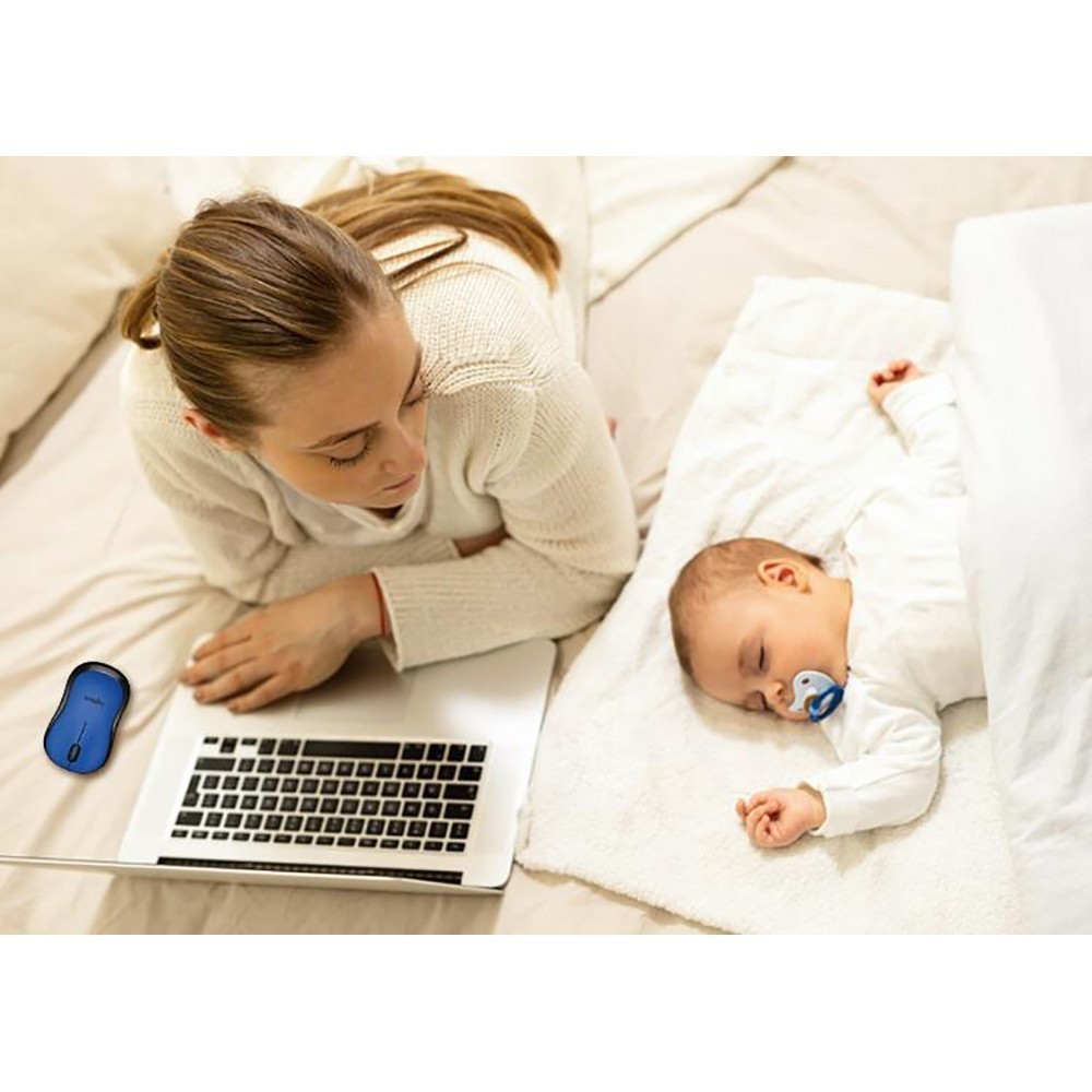 M220 Silent Mouse Wireless 1600DPI Optical Mouse 2.4 GHz with USB Receiver for Office Home Pc ...