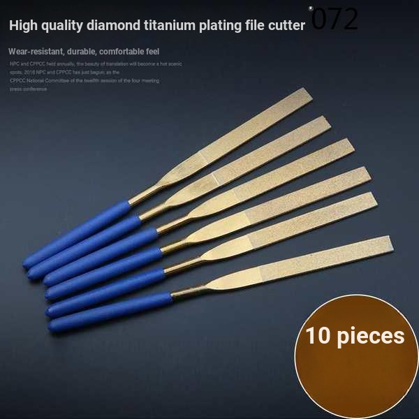 Hardware Repair T Titanium Plated Diamond File Set Flat Diagonal ...