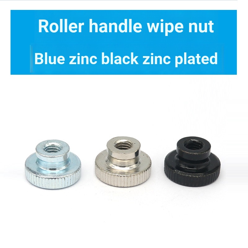 [M3 M4 M5 M6 M8 M10] GB806 Galvanized Nickel-Plated Hand Screw Nut ...