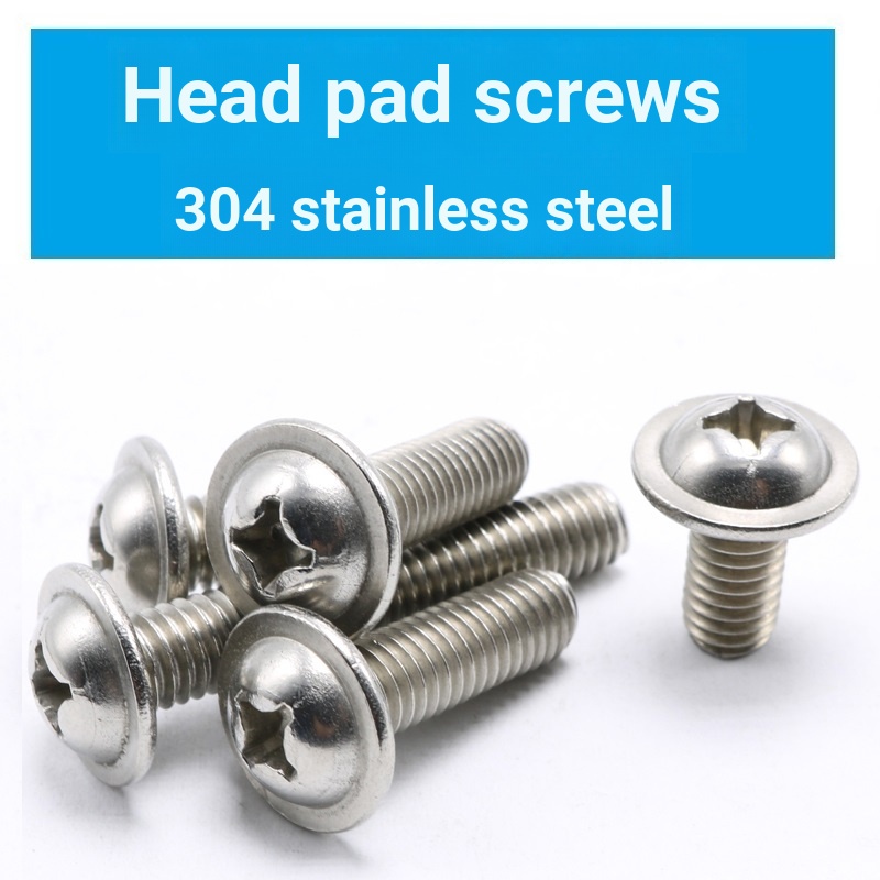 3273 > [M2 M2.5 M3 M4 M5 M6] 304 Stainless Steel Round Head Phillips with Washer Screws PWM with ...