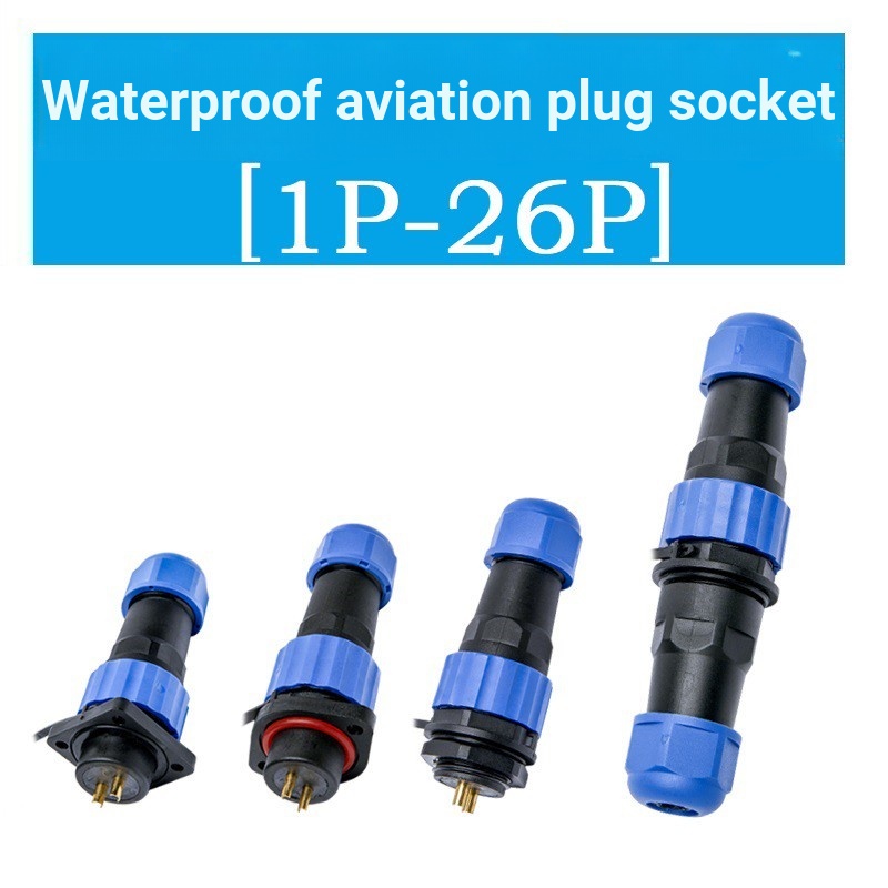 Waterproof Aviation Plug Socket Connector SP/SD16 Male Female Butt ...