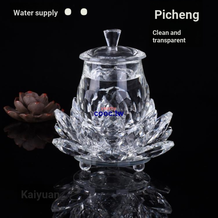 Carnival Crystal Glass Transparent Lotus Holy Water Cup For ...