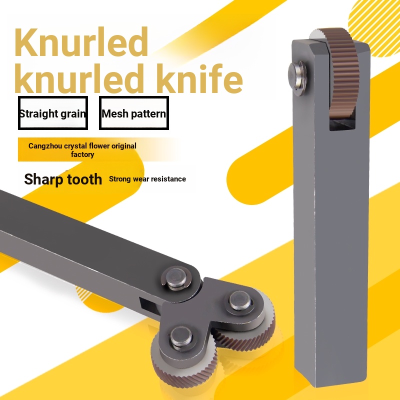 Great Wall Crystal Flower Straight Grain Knurling Knife Reticulated ...