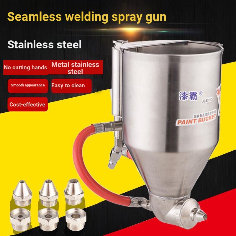 Real Stone Paint Spray Gun Sprayer Can Diatom Mud Building Putty Powder ...
