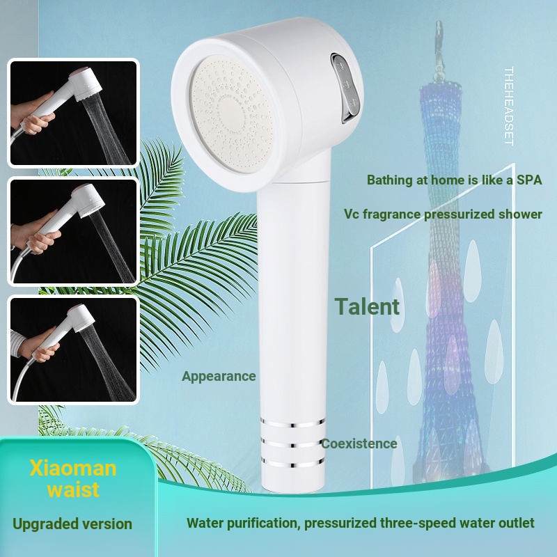Small Waist Shower Head Adjustable Block Upgraded Version Three-Speed ...