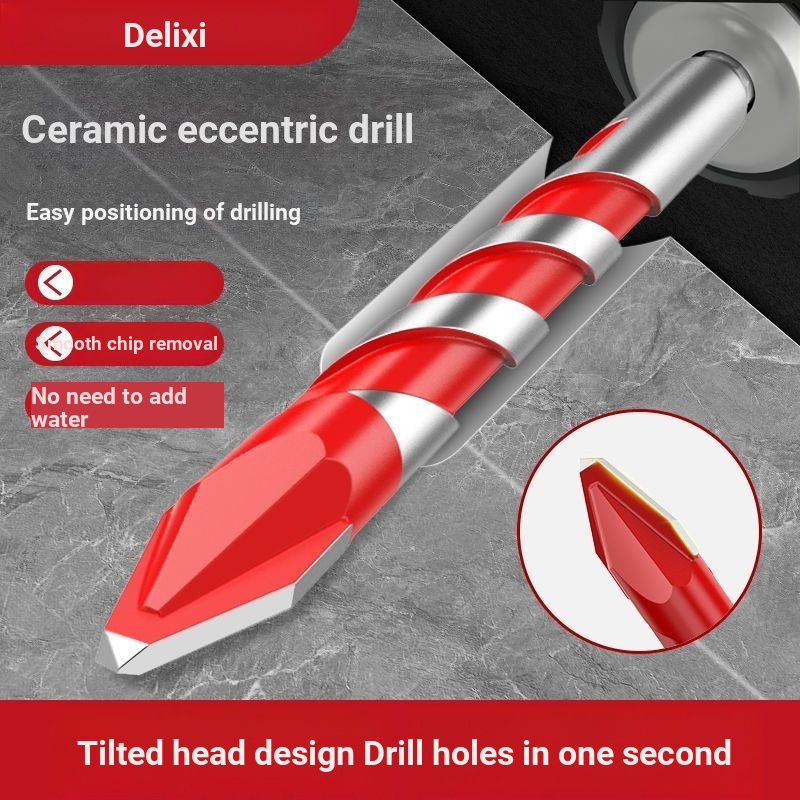 Delixi Electric Eccentric Drill Bit Ceramic Tile Drill Bit Perforated ...